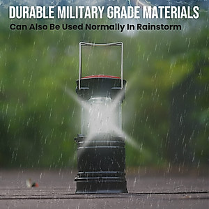 Lichamp 4 Pack Camping Lanterns Rechargeable and Battery Powered, Dual Power Source and 4 Mode Lantern Flashlight COB Camp Light for Power Outages, Camping Supplies and Home Hurricane Supplies, E4BK