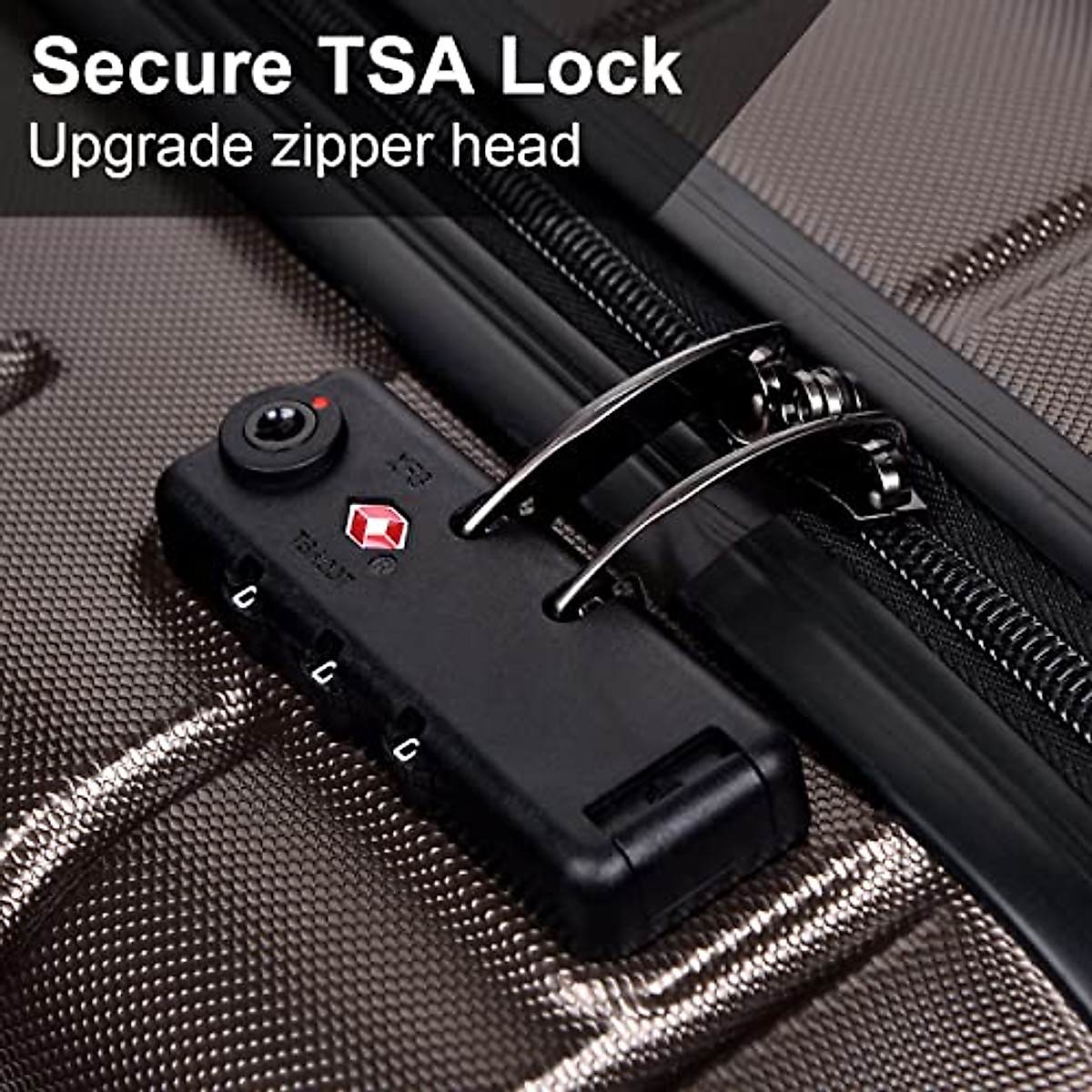 XDDIAS Suitcase Set, Luggage Sets 3 piece Hardside Carry-on luggage with Spinner Wheels 20"/24"/28"