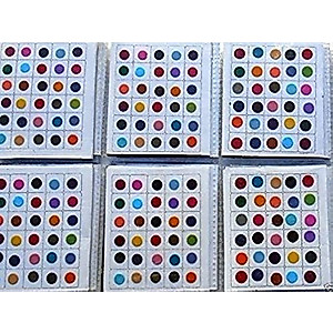 ATCUSA Premium Bindi 720 X Count Assorted Multi Color and Multi Size Indian Daily Use Forehead Bindi Round Dot Tattoo Body Art Sticker