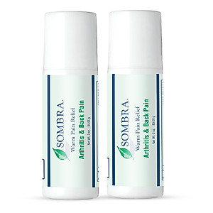 Sombra Original Warm Therapy Gel Cool to Warm Relief for Arthritis and Chronic Pain Pre-Workout Muscle Rub Vegan Formula Free of Artificial Fragrances, Dyes, NSAIDs, Wax, Petroleum, Alc - 3oz Per Roll
