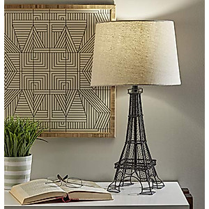 Adesso SL5001-01 Eiffel Tower Table Lamp, Black