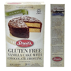 Streit's Vanilla Cake Mix, Homestyle Vanilla with Chocolate Frosting, Kosher For Passover, 12 Oz (Vanilla Cake with Chocolate Frosting, 2-Pack)