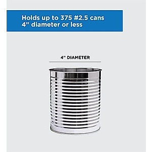 Can Rotation Organizer | Large Canned Food Organizer For Pantry | Black Large Food Rotation System | Harvest | Shelf Reliance (Can Rotation Organizer 28-32 oz (Medium))