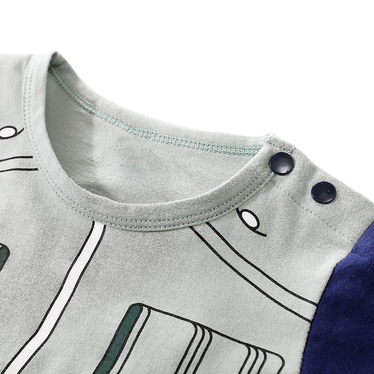 IURNXB 2-Pack Baby Rompers Boys Girls Cute Newborn Toddler Cotton Infant Onesie Cartoon Cosplay Baby Clothes Black/Gray