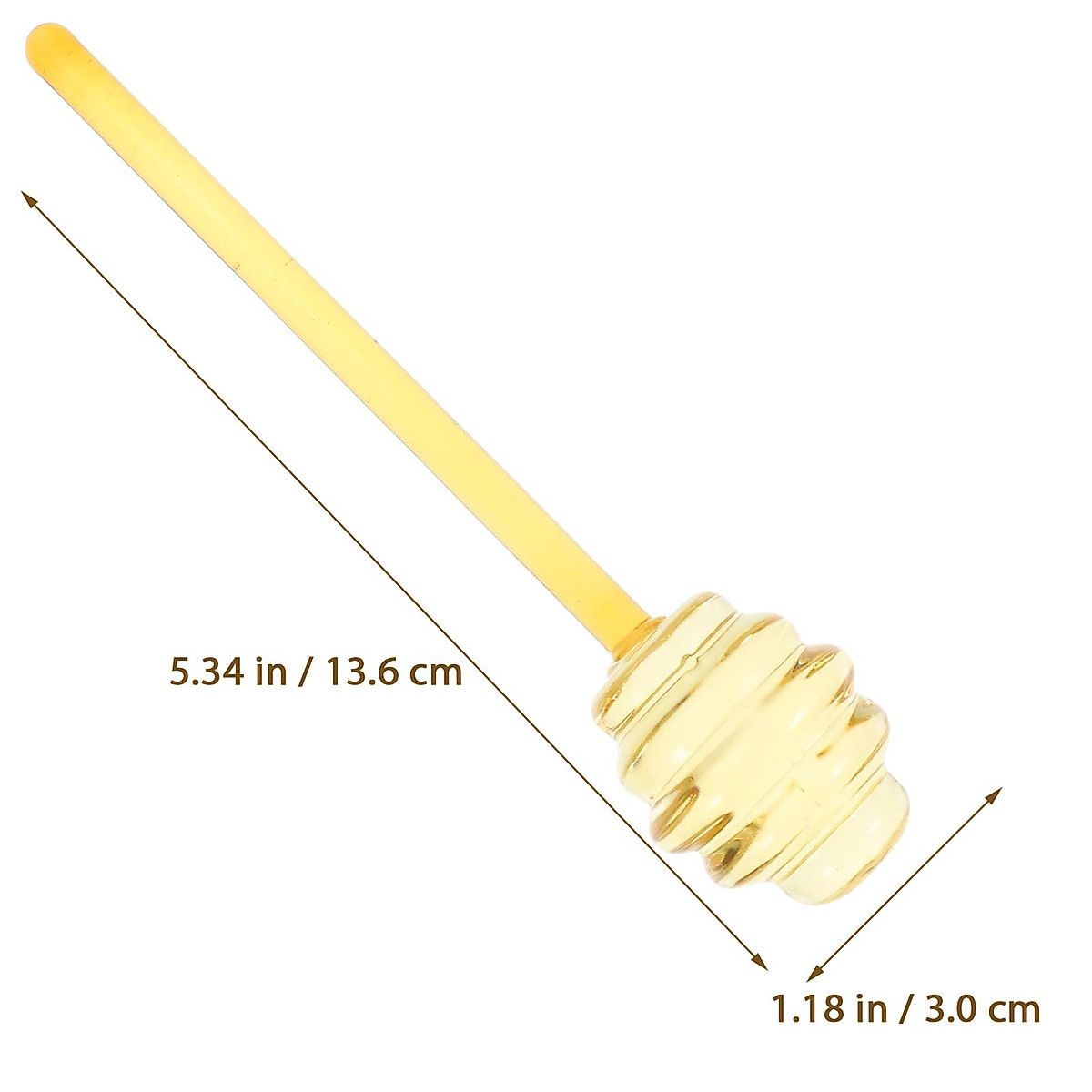 Kichvoe Honey Dipper Glass Honey Stick Honey Spoon Dipper Stick Honey Jam Syrup Stirring Wand Honey Server Spoon for Honey Pot Jar Containers Honey Dispenser