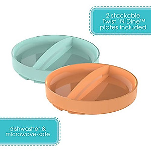 Summer Deluxe Learn-to-Dine Feeding Seat – Infant and Toddler Feeding Chair and Booster Seat with Tray and 2 Snap-in Plates