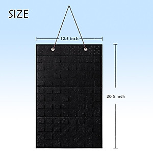 Collector Pin Board,Pin Collections Storage Holder,Enamel Pin Hanging Display Board,Pin Board For Pins Collection,Pin Holder Display For Wall,Enamel Pin Organizer Display Case(96 Slots,Black)