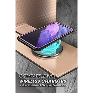 SUPCASE for Samsung Galaxy S21 5G Case with Satnd (Unicorn Beetle Pro), [Built-in Belt Clip] Heavy Duty Shockproof Protective Phone Case without Built-in Screen Protector for Galaxy S21, Violte