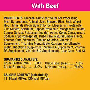 PEDIGREE CHOPPED GROUND DINNER Adult Canned Soft Wet Dog Food Variety Pack, with Chicken and Beef, 13.2 oz. Cans 24 Pack