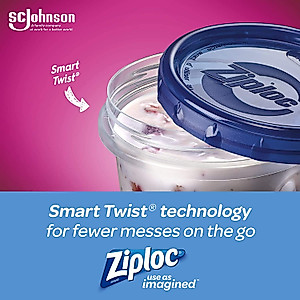 2 Pack 946mL Twist N Lock Disposable Food Containers