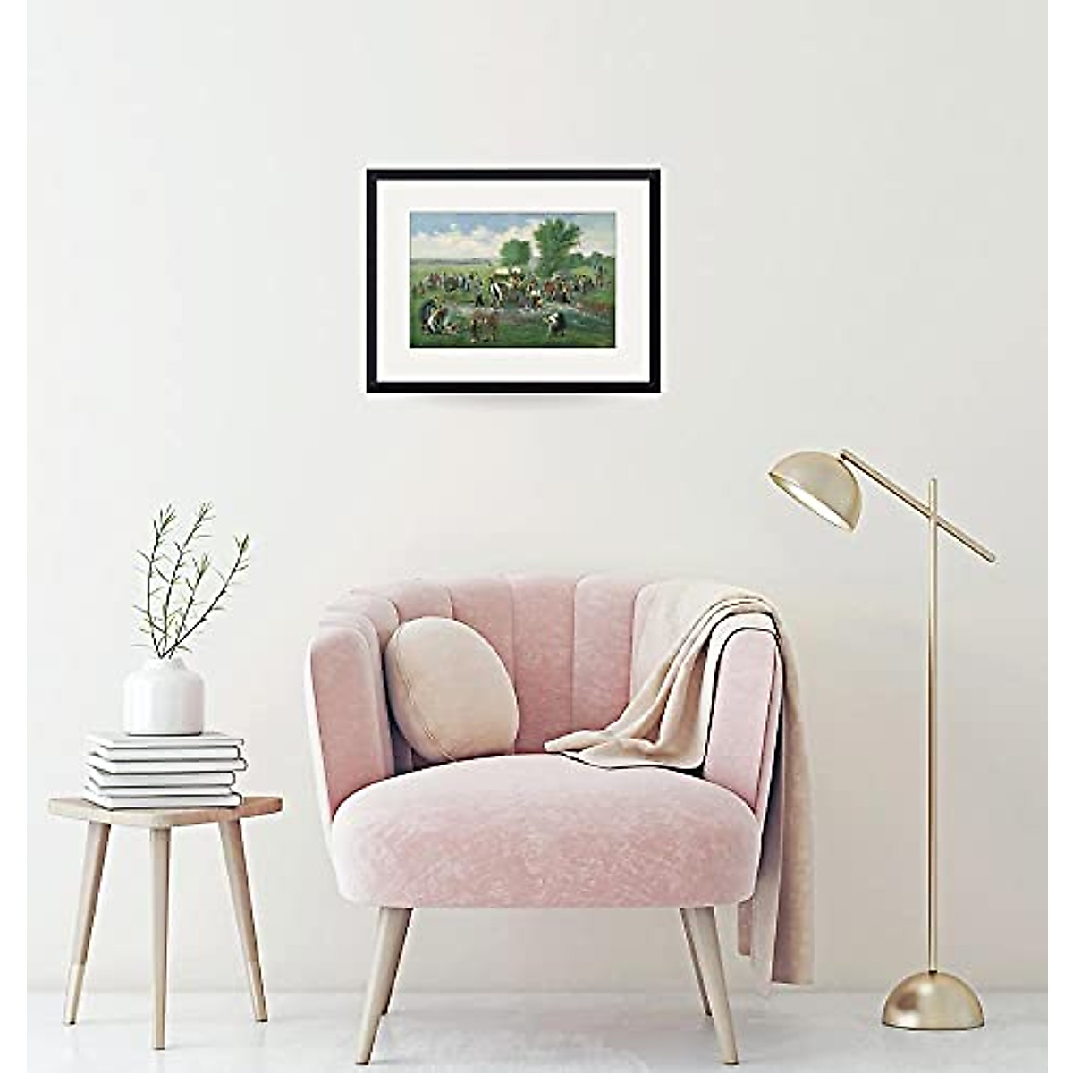 Imagekind Framed Print Entitled, Handcart Pioneers C. C. A. Christensen by Celestial Images | 28x22