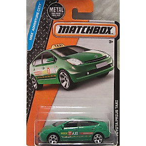 Matchbox 2016 MBX Adventure City Toyota Prius Taxi 9/125, Green