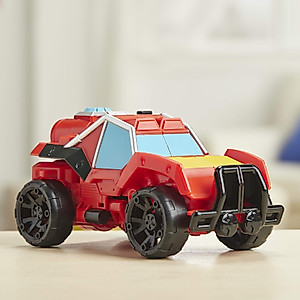 Transformers Playskool Heroes Rescue Bots Academy Hot Shot Converting Toy Robot, 6-Inch Collectible Action Figure Toy for Kids Ages 3 and Up