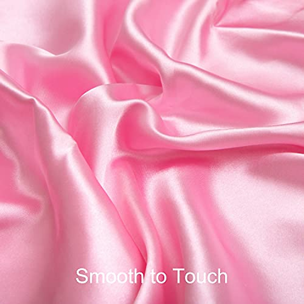 NTBAY 2 Pack Silk Satin Fitted Crib Sheet, Super Soft and Silky 28x52 Crib Sheet for Standard Crib and Toddler Mattresses, Boys, Girls, Unisex, Pink, 28x52 Inches