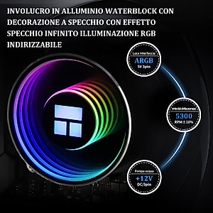 Thermalright Frozen Notte 360 Black ARGB Water Cooling CPU Cooler, 360 Black CPU Cooler Specifications, 3×120mm PWM Fans, S-FDB V2 Bearings, Suitable for AMD/AM4, Intel LGA 1700/1150/1151/1200/2011