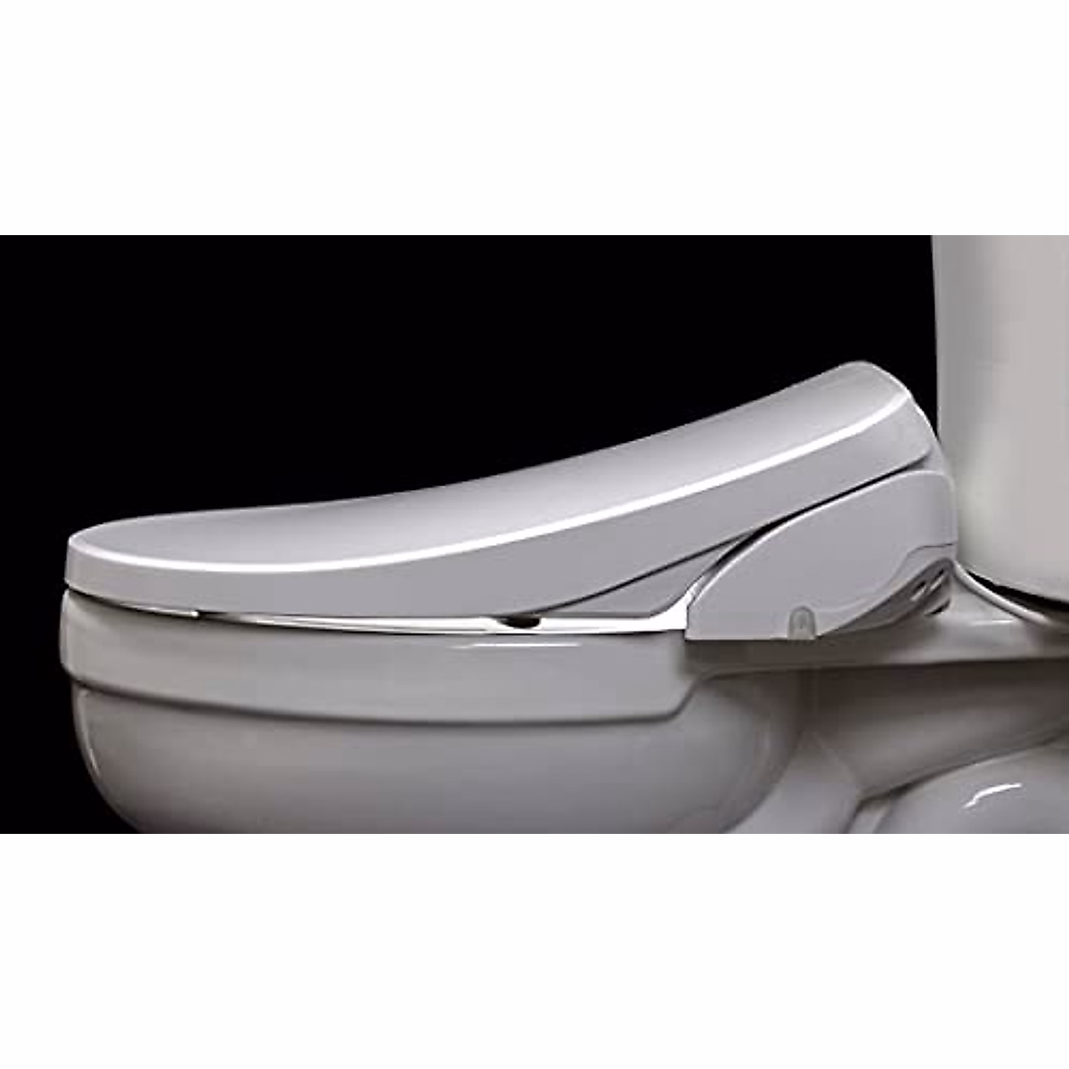ALPHA BIDET GX Wave Bidet Toilet Seat in Round White | Strong Spray | Stainless Steel Nozzle | 3 Wash Functions | LED Nightlight | Warm Air Dryer | Oscillation and Pulse
