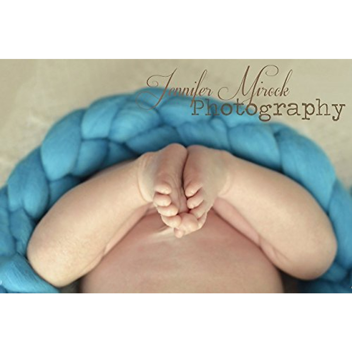 Long Merino Wool Braids, Newborn Photography Photo Prop