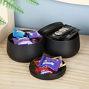 CYEAH 24 PCS Light Candle Tin, 8oz Candle Containers with Lid, Black Candle Jars for Candle Making, Arts & Crafts, Storage, Gifts, Making Party Supplies (Black)