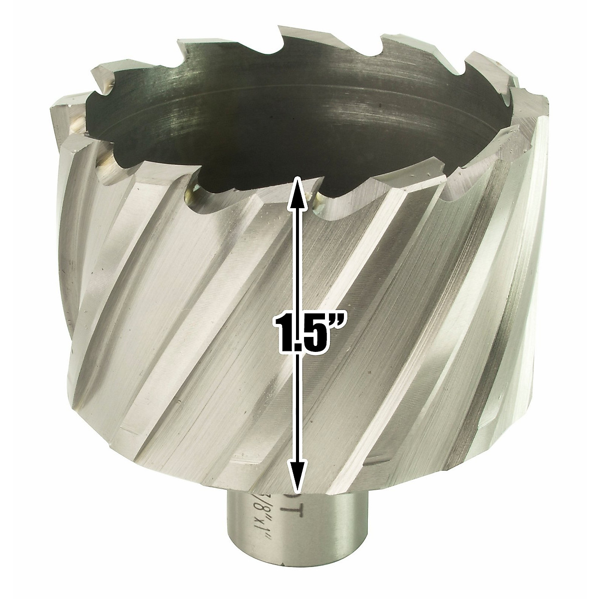 Steel Dragon Tools 2-3/8" x 1" High Speed Steel Annular Cutter with 3/4" Weldon Shank