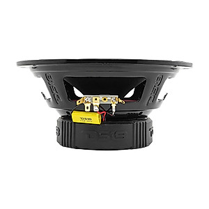 DS18 PRO-ZT Pro Audio Coaxial Midrange Speakers with Built-in Bullet Tweeter, 4-Ohms, Water Resistant - Black Metal Mesh Grill Included (1 Speaker) (8" inches)