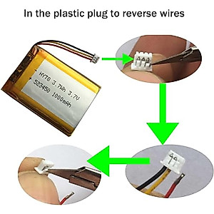 3.7v 1800mAh Battery Replacement for Corsair HS80 Headset Void Pro RGB HS70 Pro Virtuoso RGB SE Wireless Headset, HyperX Cloud Stinger 2,HyperX Cloud II Headset