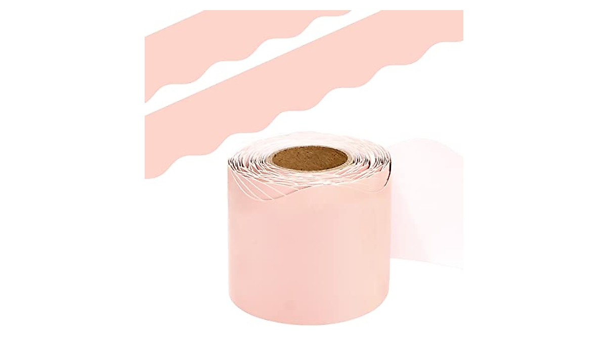 Blush Bulletin Board Border - 52ft Classroom Trim