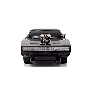 Jada Toys - Fast and Furious 7.5 Inch Remote Control 1970 Dodge Charger , Black