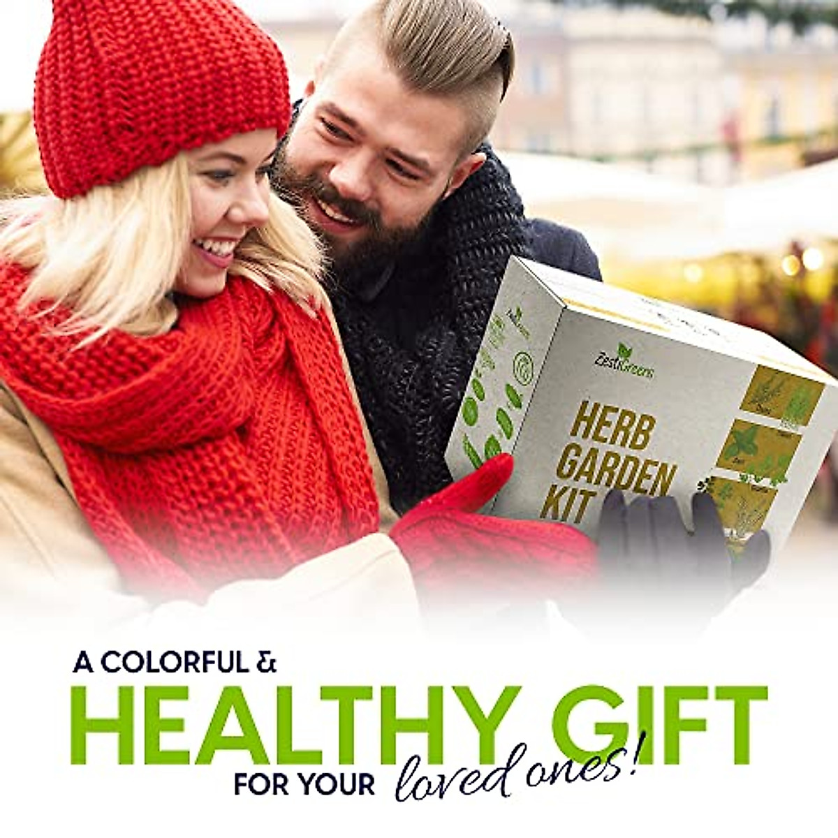 Deluxe Herb Garden Kit – 8 Variety Herbs for Indoor & Outdoor – Get Growing w/Pots, Potting Soil, and Detailed Gardening Guide for Window Herb Garden - DIY Gardening Kit Gift for Women & Men