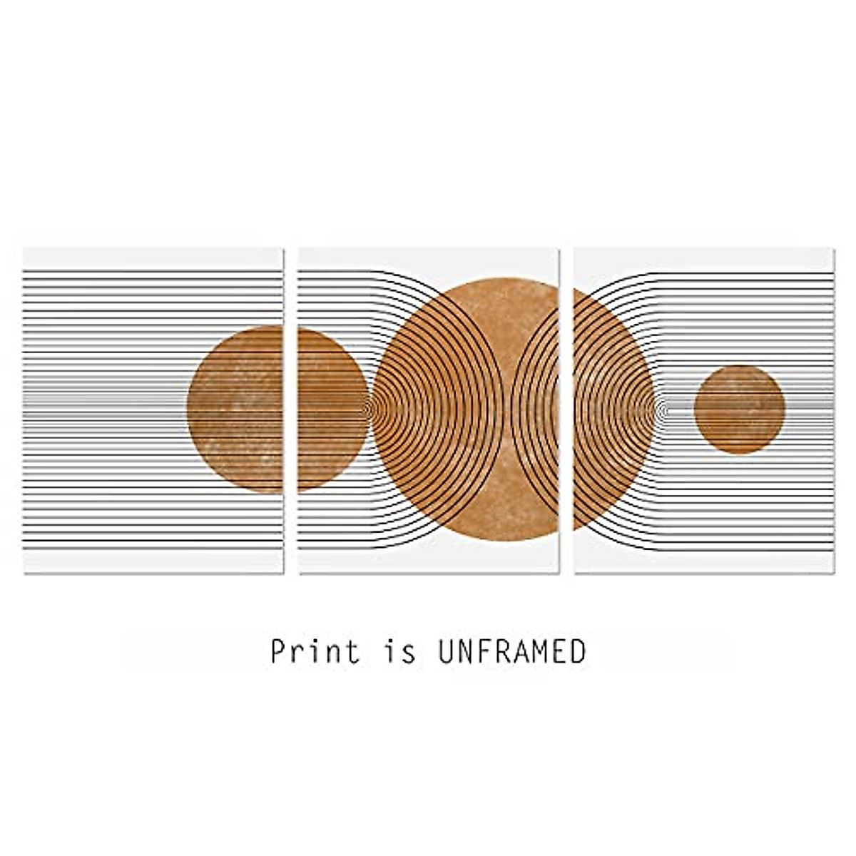 Mid Century Modern Print Geometric Wall Decor Abstract Lines Art Set Above Bed Wall Art Arch Art Mid Century Decor Set Of 3 UNFRAMED 11X14INCH