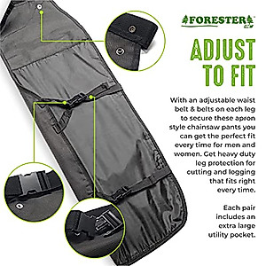 Forester Protective Clothing - OEM Forestry Cutter Combo Kit Apron Chaps Helmet Face Shield Ear Muffs Safety Glasses Arborist Equipment Chainsaw Pants Logging Tools Helmet Accessories Orange