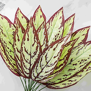 Lackingone 3 Pack Artificial Fern Plants Fake Leaves for Grass Backdrop Wall Fake Plants Home Garden Office Hanging Basket Wedding Indoor House Plants Green Wall Decoration Table Decor