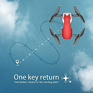 Drone X Pro AIR (RED) 1080P HD Dual Camera Quadcopter with Follow Me Real-Time Transmission Gesture Control Optical Flow Positioning and 2pcs Batteries Included