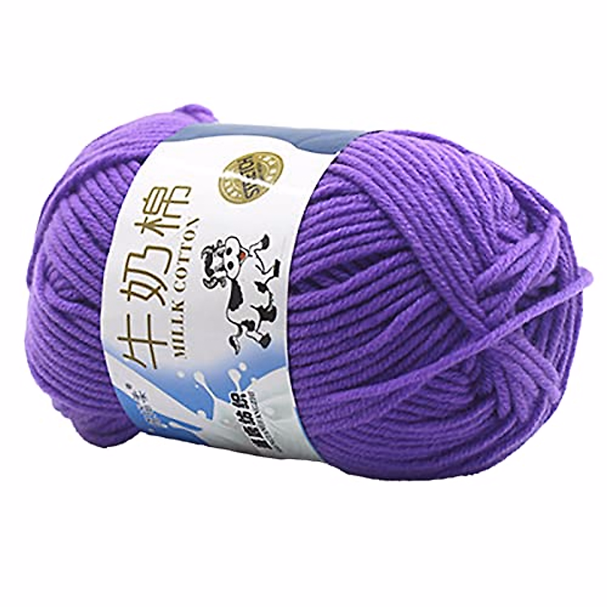 2 Set 1 Roll 5-Strand Wool Yarn Soft Warm DIY Beginner Needlework Hand Knitting Crochet Yarn Ball for Sewing Shop Wool Yarn