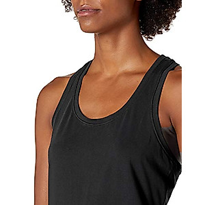 Amazon Essentials Women's Tech Stretch Racerback Tank Top (Available in Plus Size), Pack of 2, Black/Grey Camo, Large
