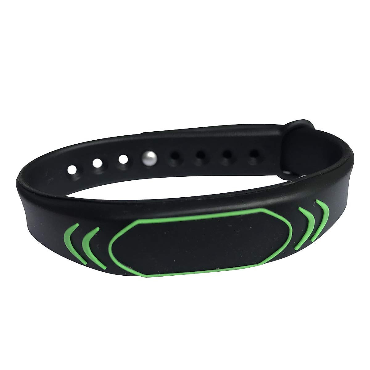 YARONGTECH RFID Wristband 13.56MHZ M1S50 Black Silicone Waterproof (Pack of 2)