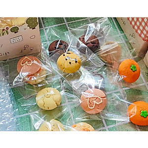 YunKo 100PACK Self Sealing Cellophane Bags Clear Cookie Bags for Gift Giving Treat bags for Packaging Cookies, Candy, Gifts(4x4 Inch)