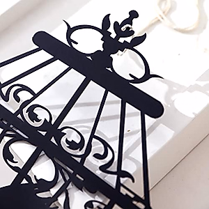 Black Bird Cage Decor - Halloween Bird Cage Decor, Birdhouse Wall Decal, Bird lover Gifts, Bird House Decoration, Set of 3, Home Wall Art, Halloween Mantel Decor(Bird Cage Decor)