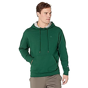 Champion Men's Powerblend Fleece Hoodie, C Logo Retired Colors, Forest Peak Green C Logo, X-Large