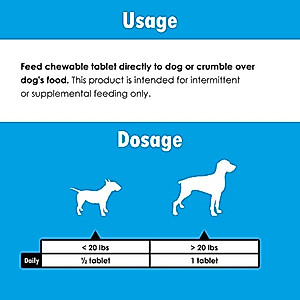 Vita-Tabs - Essential Vitamins, Minerals, Nutrients - Health Supplement for Dogs - Support Immune System, Bones - Liver Flavored - 250 Chewable Tablets