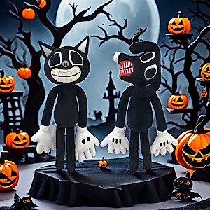 POPRORE Siren Head Plush Toys Cartoon Dog Cartoon Cat Cartoon Rabbit Plush Toys Halloween Christmas Horror Plush Toy for Home Party Gift Birthday Toy (Cat&Dog)