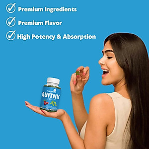 Quit-NIC, Quit Smoking Gummies, with Ashwagandha Calming QUITNIC to Help Stop Smoking Gummies, with Herbal All-Natural Ingredients - Support Your Journey to a Smoke-Free Life (60 Count)