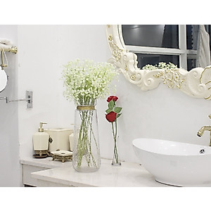 Duovlo 10pcs Babies Breath Flowers 23.6" Artificial Gypsophila Bouquets Real Touch Flowers for Wedding Home DIY Decor