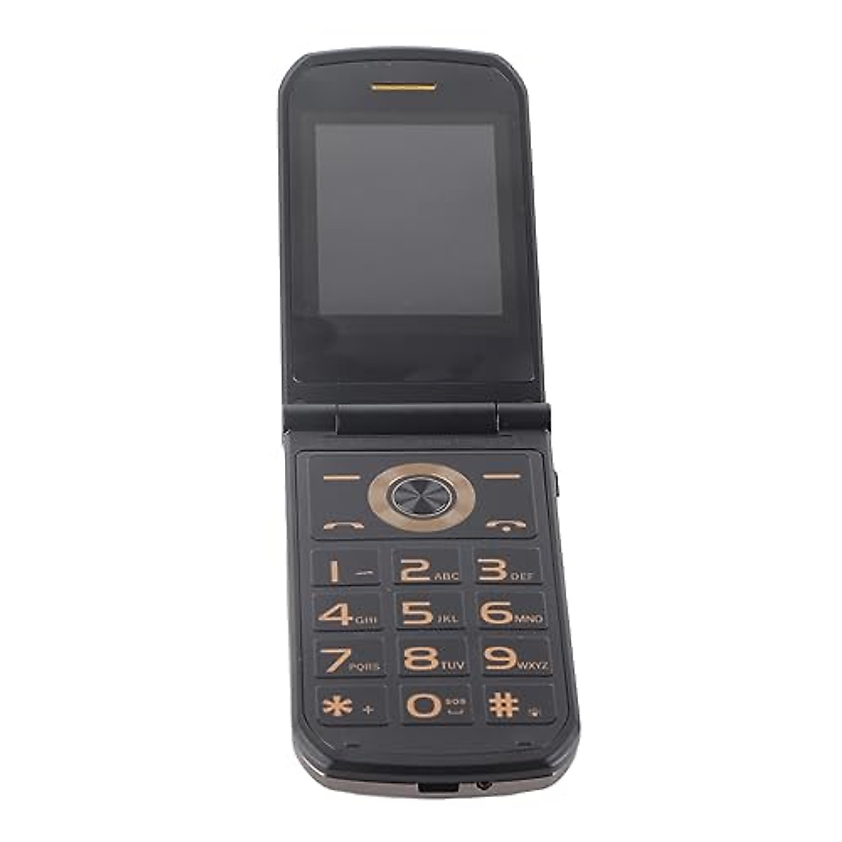 Luqeeg Dual SIM Flip Cell Phone with Dual Screen, 2G Unlocked Flip Phone, Big Button, SOS Function, 4800mAh Battery, LED Flashlight & Loud Sound, Senior Flip Phone for Elderly, Kids