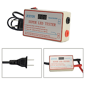 LED Light and TV Backlight Tester, 0-300V Adaptive Voltage LED Strip Lamp Beads Light Source Testing Tool with Gold Plated Pin & Power Cable fits for All LED Light Repairs (Orange)