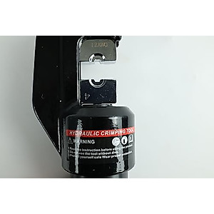 AMZCNC Hydraulic Cable Lug Crimper 10 US TON 12 AWG to 00 (2/0) Electrical Terminal Cable Wire Tool Kit with 9 Die (Crimping Tool)