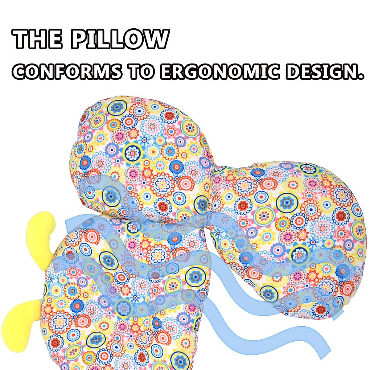 Jitejoe Baby Travel Pillow, Infant Head and Neck Support Pillow for Car Seat, for 0-4 Years Old Baby, Pushchair, Kid's Neck Pillow, Soft and Skin Friendly, Baby Neck Pillow