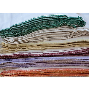 Dandelion Diapers Cloth Diaper Prefolds 100% Organic Cotton Natural Unbleached DSQ | Standard Size 5 | 6 Pack