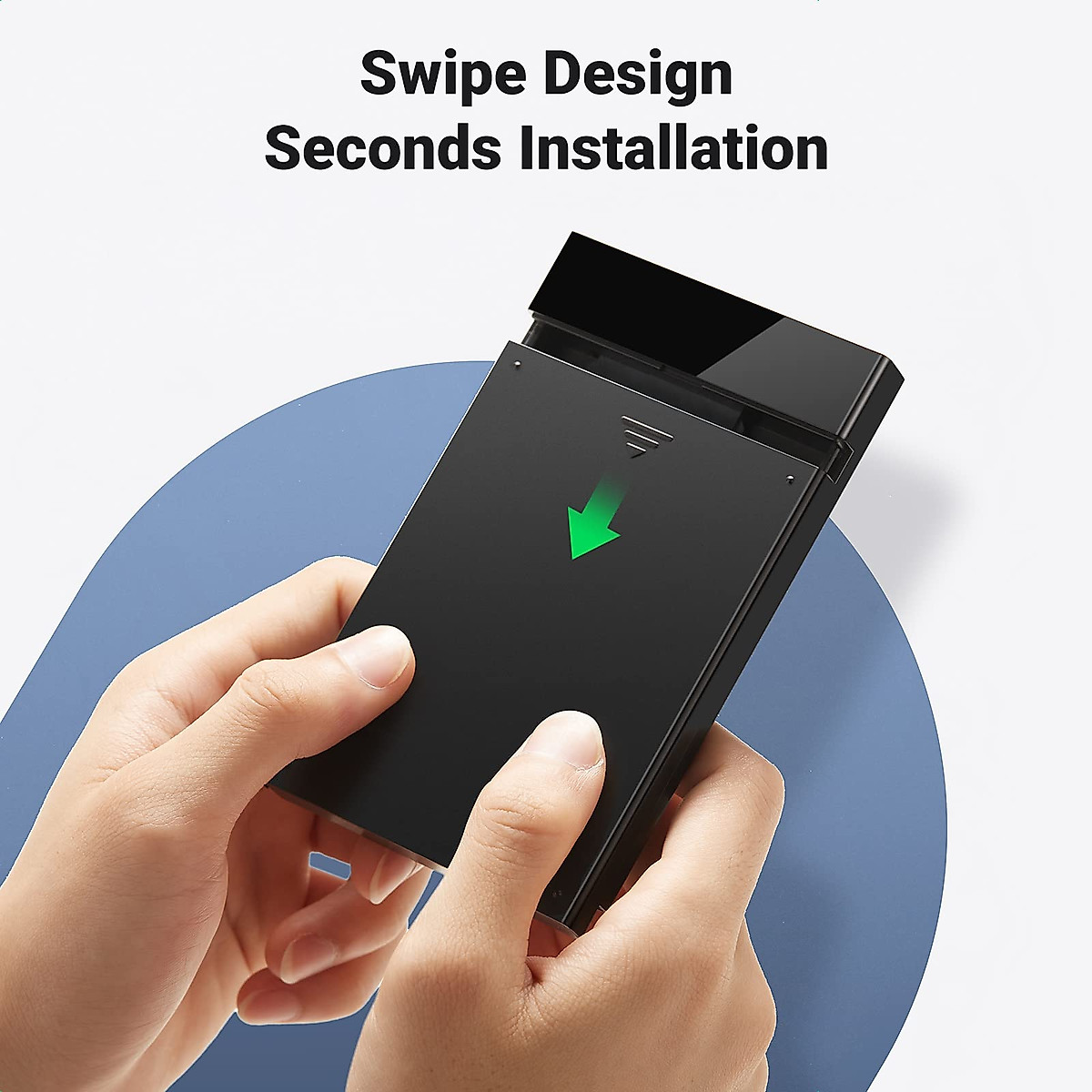 UGREEN 2.5" Hard Drive Enclosure USB C 3.1 Gen 2 to SATA III 6Gbps for SSD HDD 9.5 7mm External Hard Drive Disk Case with UASP Compatible with WD Seagate Toshiba Samsung Hitachi PS4 Xbox Router