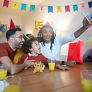 RGVV Yellow Bowser Action Figure The King of The Dark Kingdom Can Breathe Fire in The Movie 4"