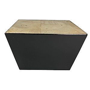 ComfortStyle Furniture Legs, Sofa Couch and Chair 3" Tall x 5" Extra Wide Wood Feet Replacement, Set of 4 Feet, Heavy Duty, Dark Espresso Finish